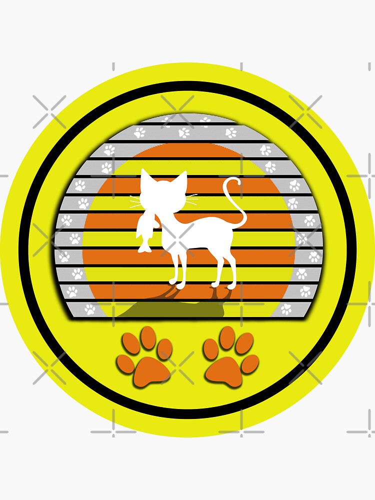 "Cat Food Sign" Sticker for Sale by emhoteb | Redbubble