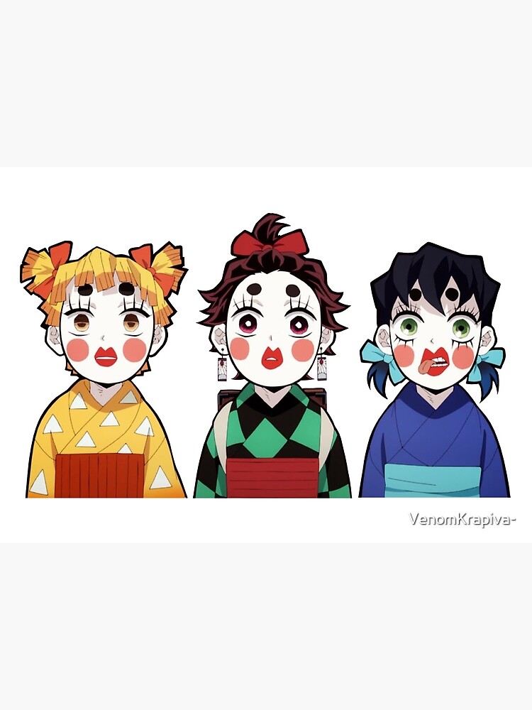 "Demon Slayer Kimetsu no Yaiba Chibi Zenitsu, Inosuke and Tanjiro ...