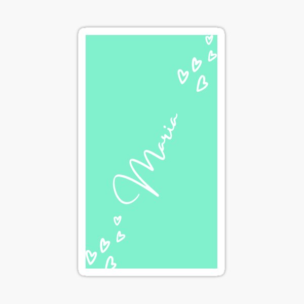 "Maria" Sticker for Sale by boki987 | Redbubble