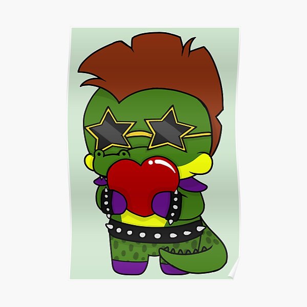 "fnaf security breach monty valentine chibi" Poster by EveryCuteThings ...