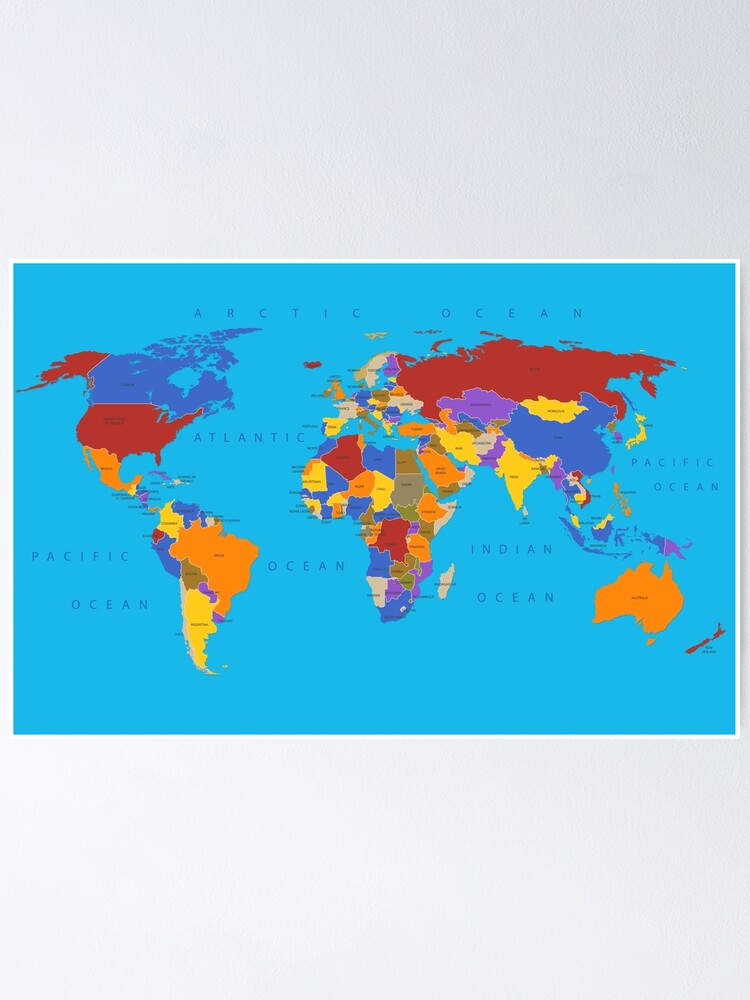 "world map poster | world map for education | World Premier Wall Map ...