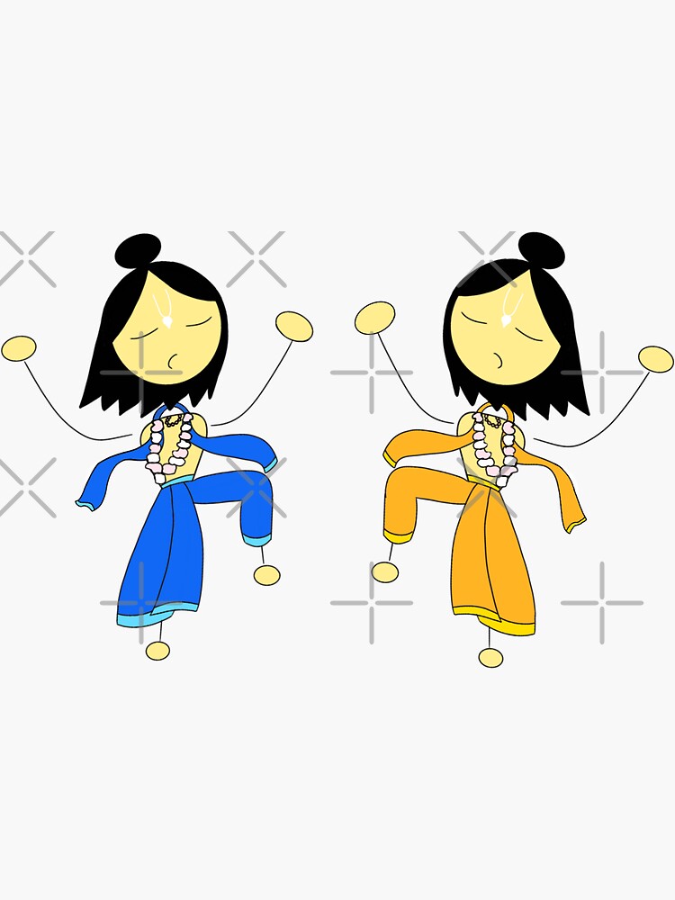 "Gaura Nitai " Sticker for Sale by vilasini-arts | Redbubble