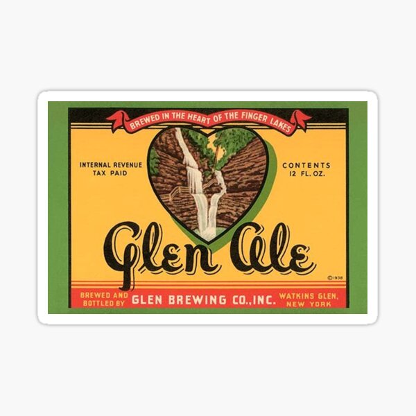 "Glen Ale" Sticker for Sale by uniquenostalgia | Redbubble