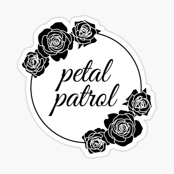 "Petal Patrol with Roses round frame Flower girl Wedding Signs ...
