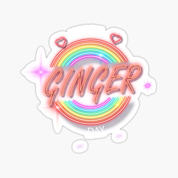 "Ginger Pride Neon Light Sign" Sticker for Sale by roleshop | Redbubble