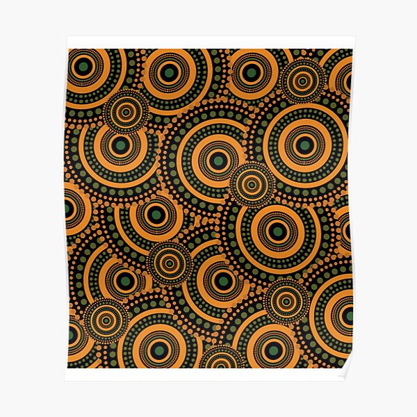 "Aesthetic Dot Art Seamless Pattern with Circles " Poster for Sale by ...