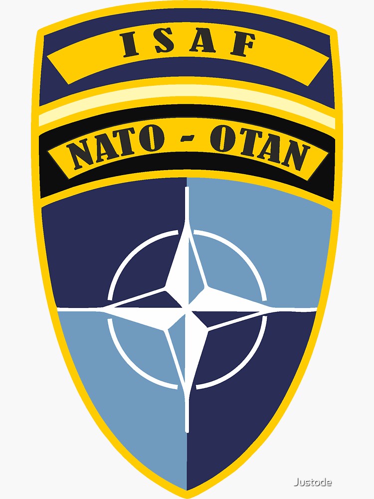 "KFOR NATO ISAF colorful" Sticker by Justode | Redbubble