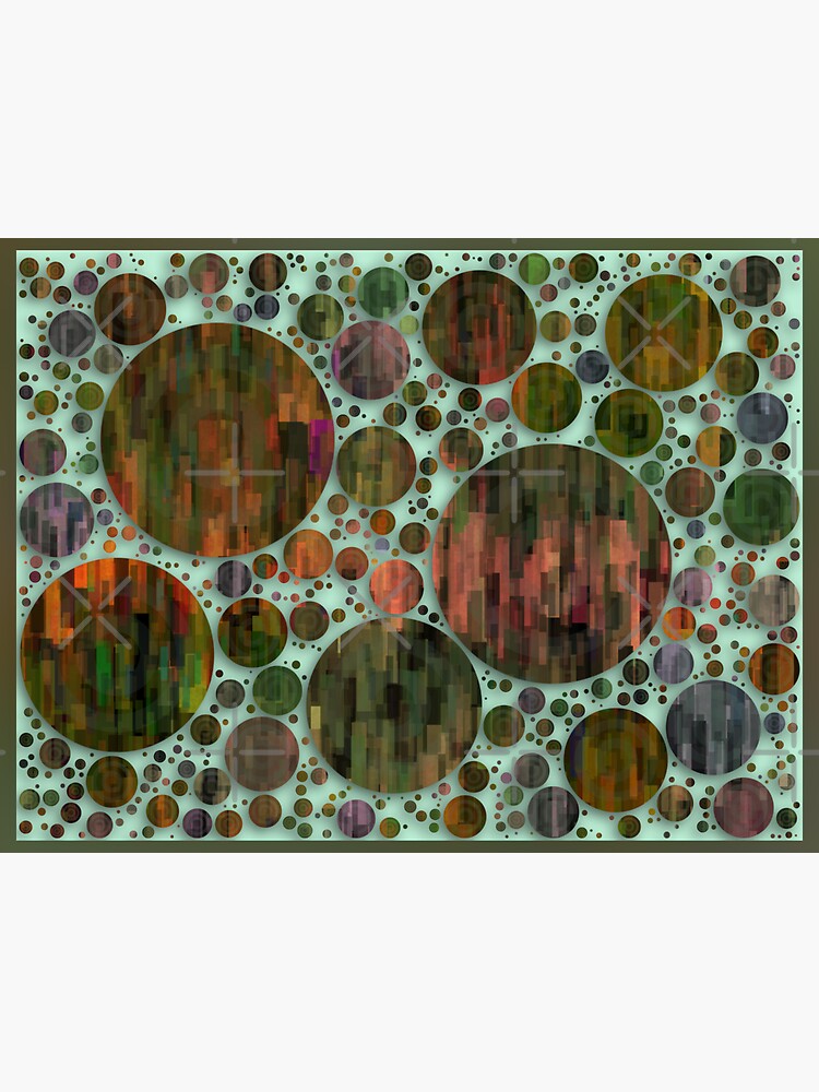 "Bubble Patches Landscape" Sticker for Sale by LMontgomery | Redbubble