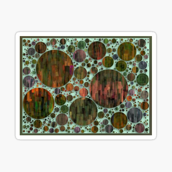 "Bubble Patches Landscape" Sticker for Sale by LMontgomery | Redbubble