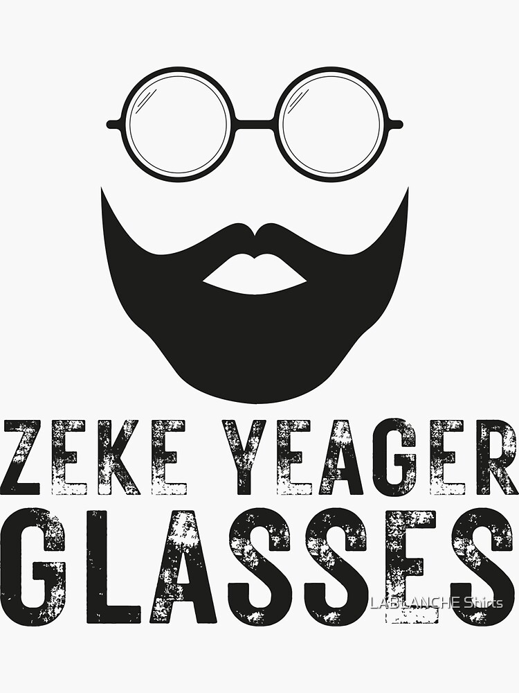 "ZEKE YEAGER GLASSES" Sticker for Sale by Springos | Redbubble