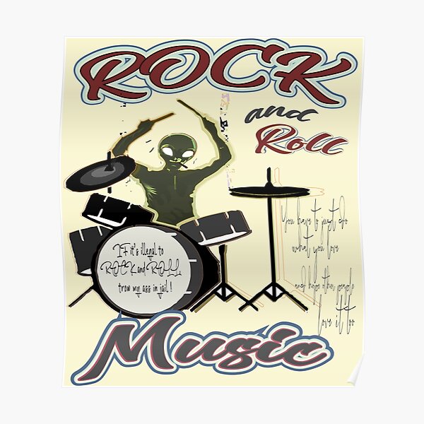 "ALien Rock and Roll music | mix with popular rock quotes and vintage ...