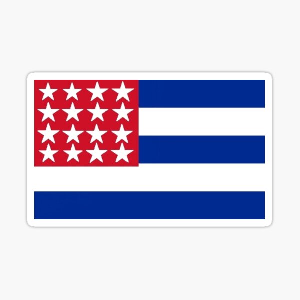 "bandera cubana estrellada (Star Spangled Cuban Flag) " Sticker by ...