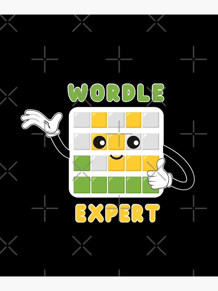 "Wordle Expert - Daily Word Game - Wordle Kawaii" Art Print by ...