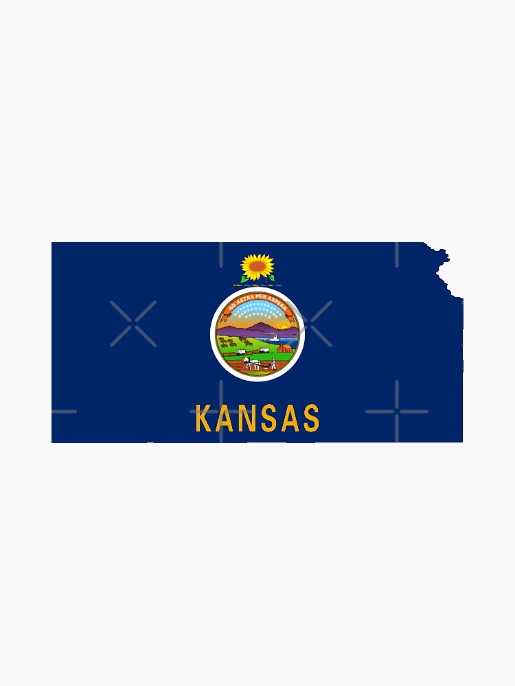 "Kansas" Sticker for Sale by cjackvony | Redbubble