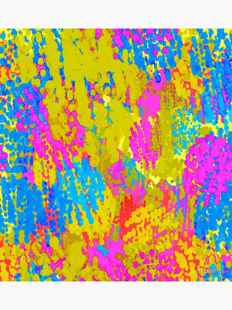 "Punk Rock Random Splatter- Pink Blue Golden Yellows Design" Poster for Sale by mvbillings ...