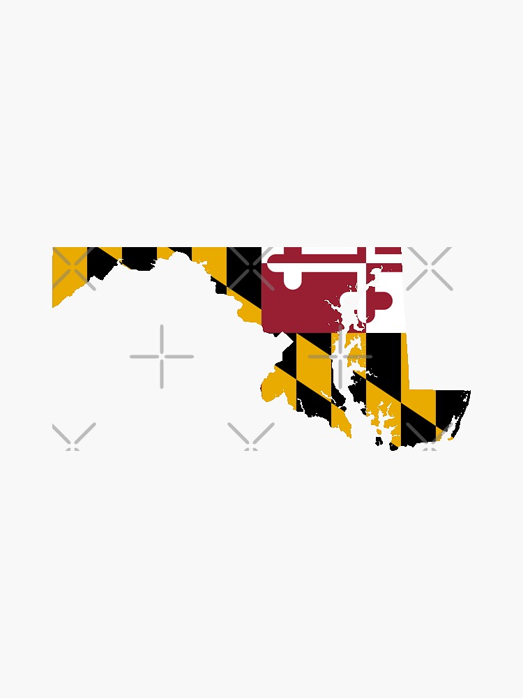 "Maryland" Sticker for Sale by cjackvony | Redbubble