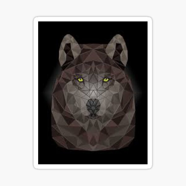 "CALM AND QUIET WOLF " Sticker for Sale by Shaithem | Redbubble
