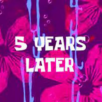"5 years later" Sticker for Sale by Slimo30 ⭐⭐⭐⭐⭐ | Redbubble