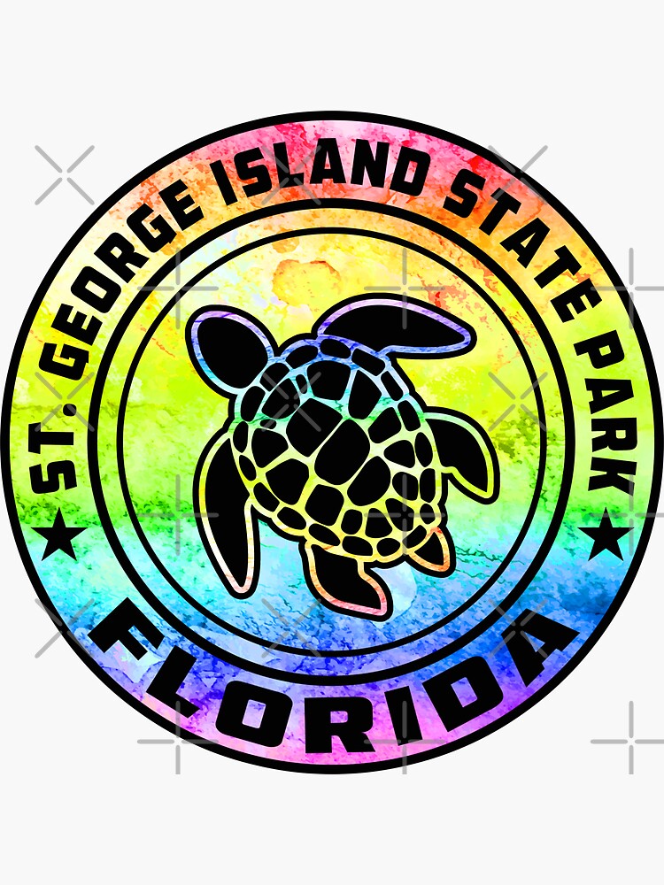 "St. George Island State Park Beach Florida Sea Turtle FL " Sticker for ...