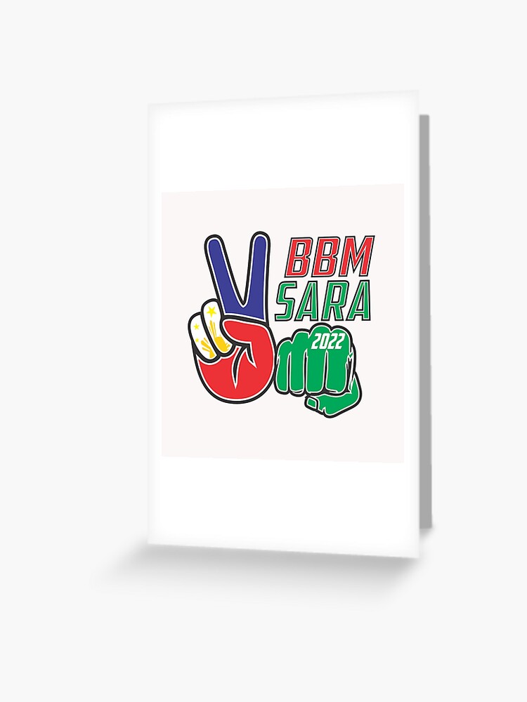"BBM SARA 2022 RED and GREEN Hand Sign FLAG" Greeting Card for Sale by ...