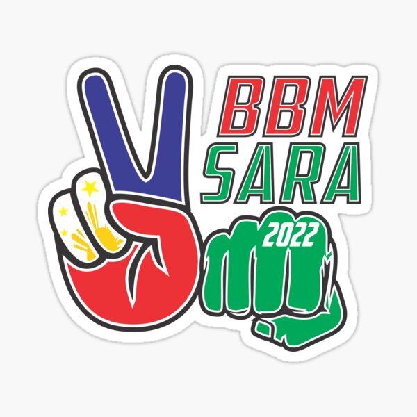 "BBM SARA 2022 RED and GREEN Hand Sign FLAG" Sticker for Sale by ...