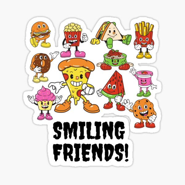 "SMILING FRIENDS" Sticker for Sale by Scorpia67 | Redbubble