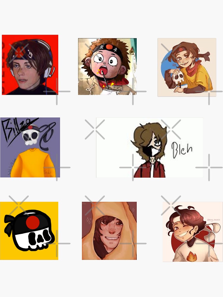 Sticker « Billzo Fanart Portrait Dessin Autocollant/Aimant VALUE Pack ...