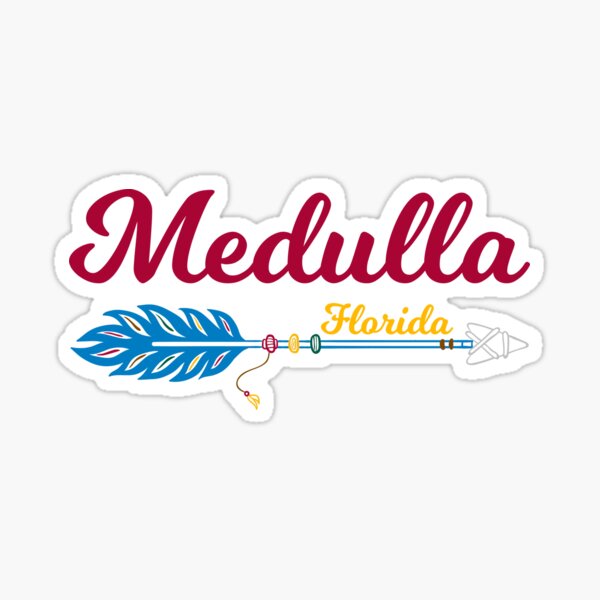 "Medulla Florida Featuring Arrow with Feather" Sticker for Sale by ...