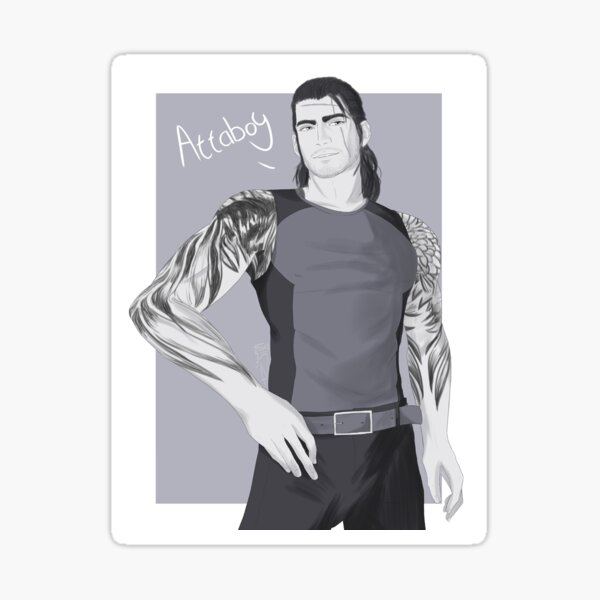 "Gladio - Attaboy!" Sticker by TsuYume | Redbubble
