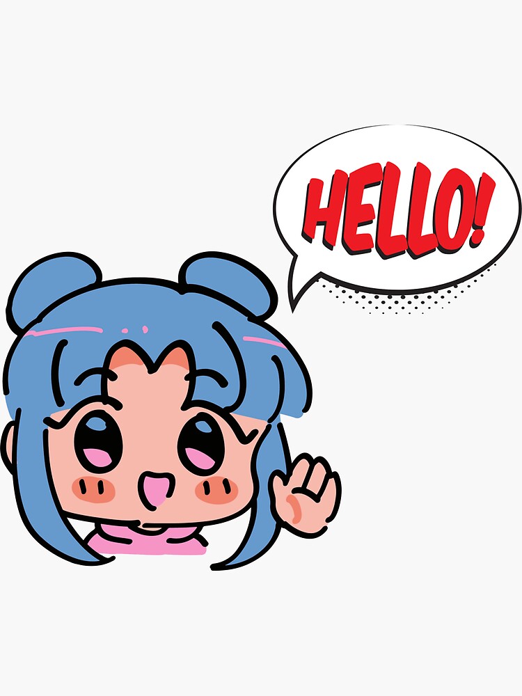 "Just a note to say Hello" Sticker by Luna-Smart | Redbubble