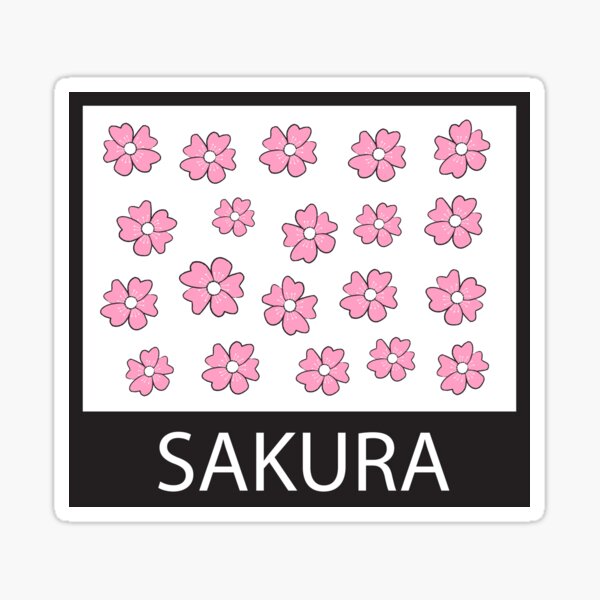 "Sakura" Sticker by Bizmanta | Redbubble