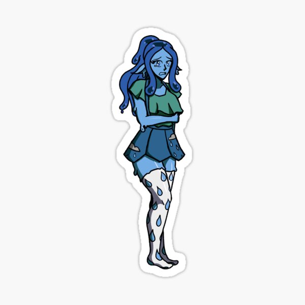 "Rebecca. Tear slime girl Oc" Sticker for Sale by FrenchiestFry99 ...