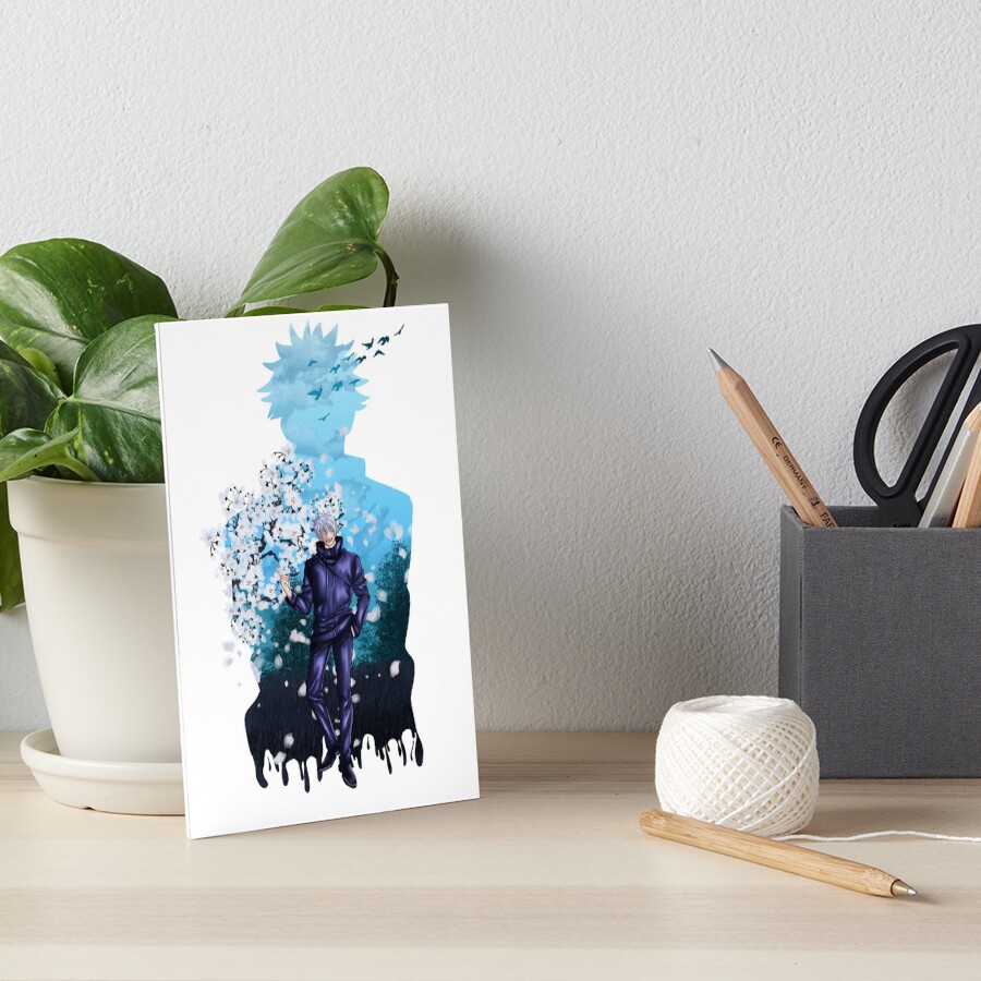 "Design of Gojo from JJK" Art Board Print by LindaUsagi | Redbubble