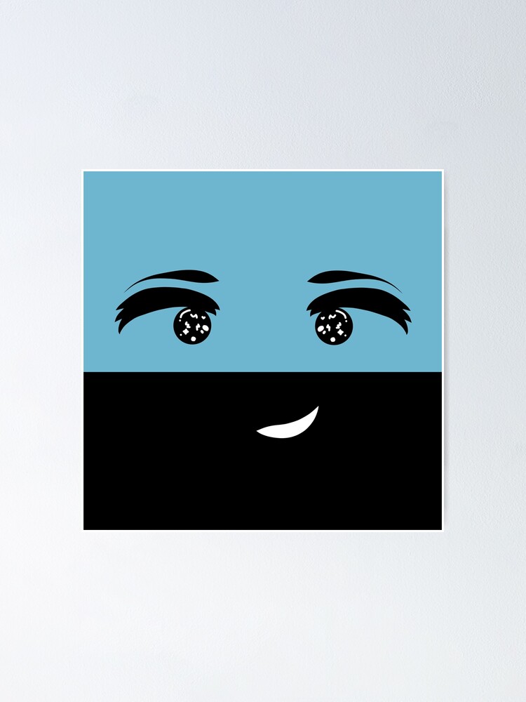 "Graphic Half Blue Half Black Face" Poster by STUDIO-72 | Redbubble