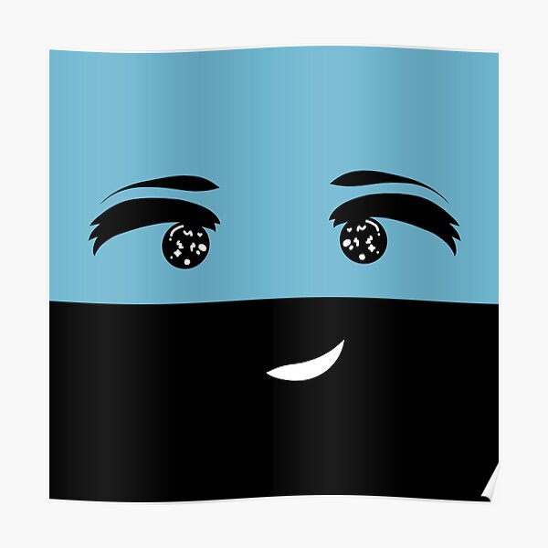 "Graphic Half Blue Half Black Face" Poster by STUDIO-72 | Redbubble