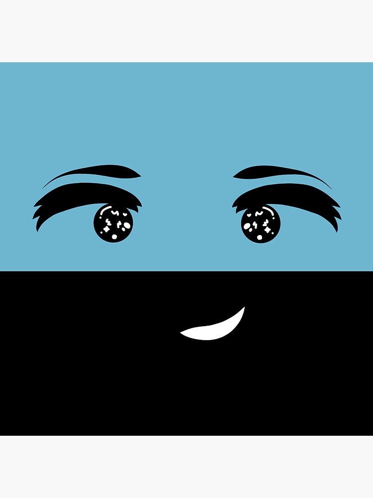 "Graphic Half Blue Half Black Face" Sticker for Sale by STUDIO-72 ...