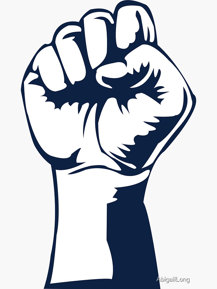 "raised fist" Sticker for Sale by AbigailLong | Redbubble