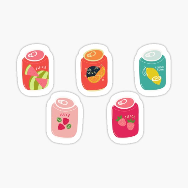 "Off Brand Soda Can Set" Sticker for Sale by ashleyhudson | Redbubble