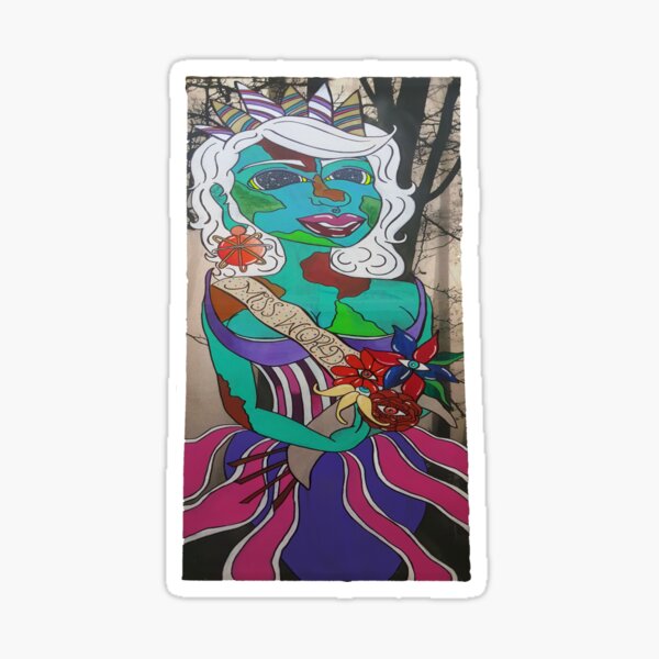 "Miss World" Sticker by QueenCosmo | Redbubble
