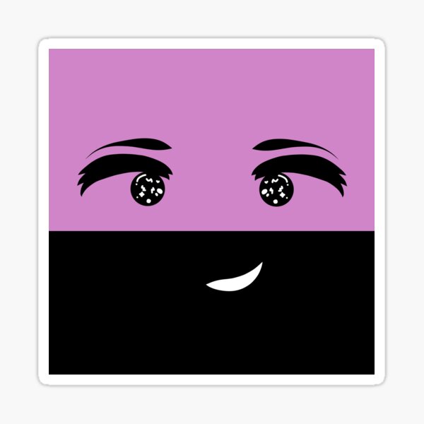 "Graphic Half Pink Half Black Face" Sticker for Sale by STUDIO-72 ...