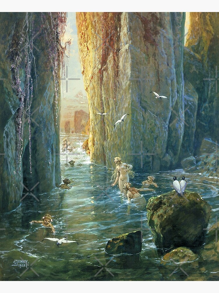 "George Janny. Mermaids bathing on the seashore." Photographic Print by ...