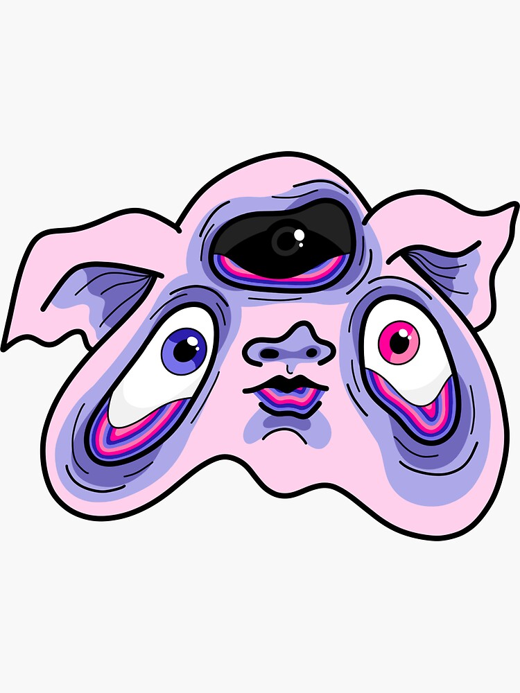 "Omni Monster" Sticker by PurpleBaboon | Redbubble