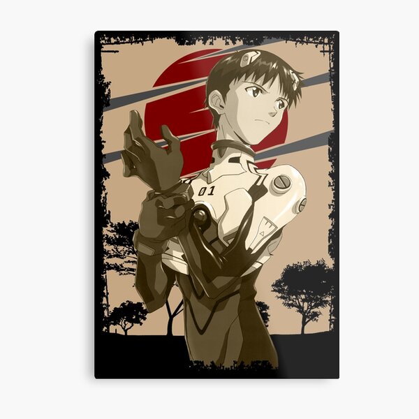 "Shinji Ikari Neon Genesis Evangelion Shinseiki Evangerion Retro ...