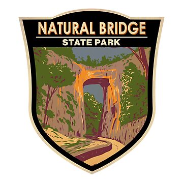 "Natural Bridge State Park Virginia Badge" Sticker for Sale by ...