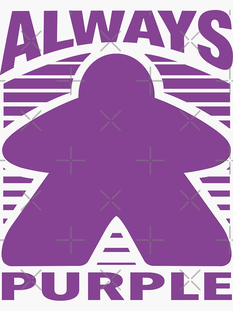 "Always purple - boardgame" Sticker for Sale by adamerdos | Redbubble