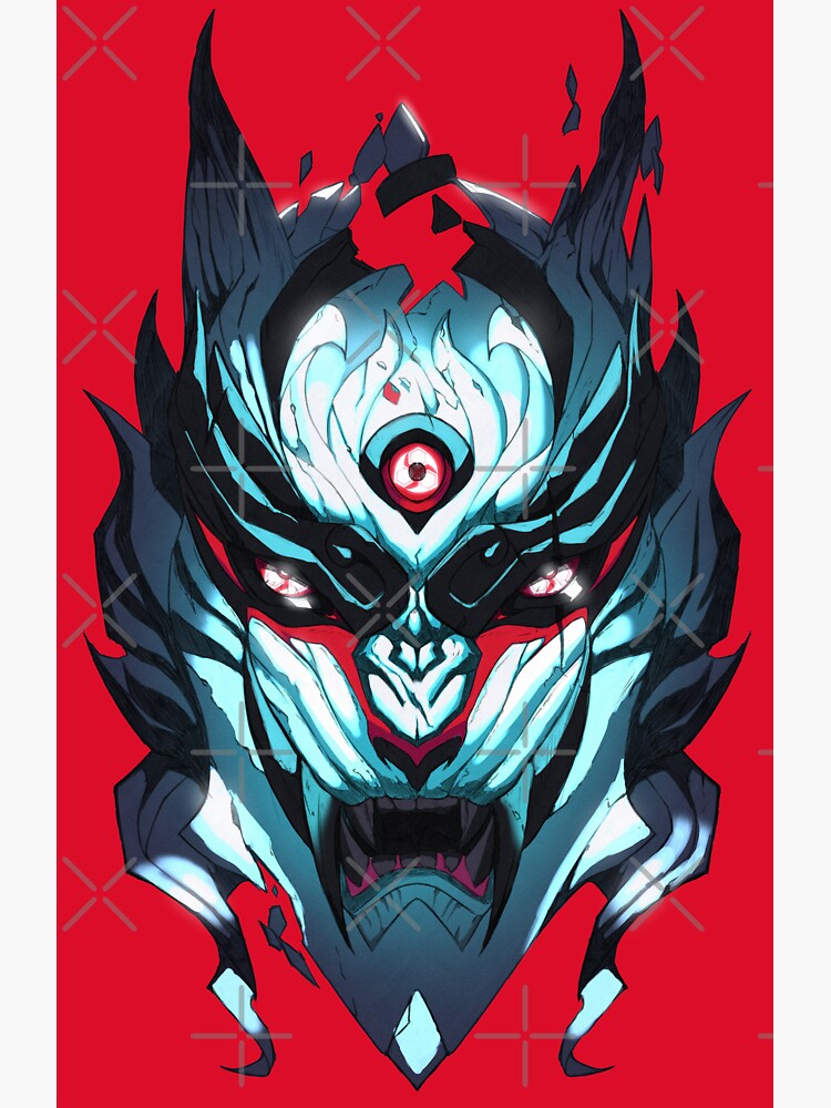 "White Lion Mask - Oni Mask" Sticker for Sale by Xonaar17Art | Redbubble