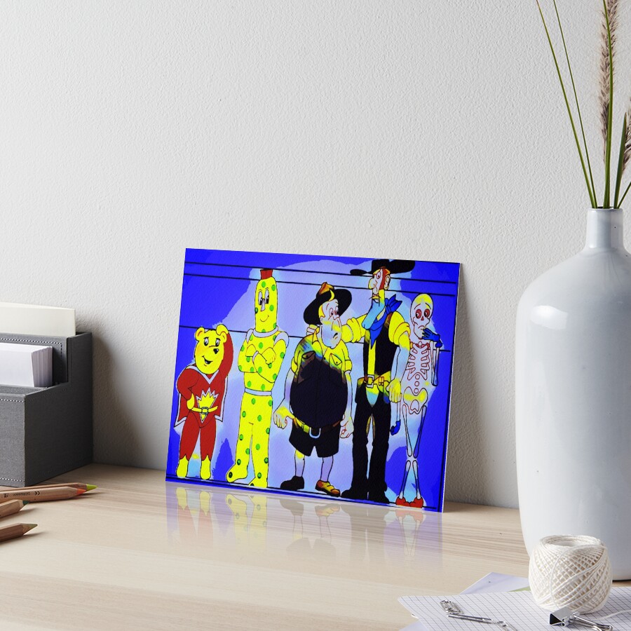 "Superted Spotty Skeleton Texas Pete Bulk Supers" Art Board Print by ...