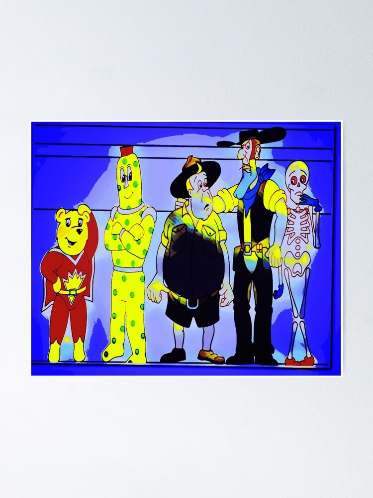 Póster «Superted Spotty Skeleton Texas Pete Bulk Supers» de DroidAKov ...