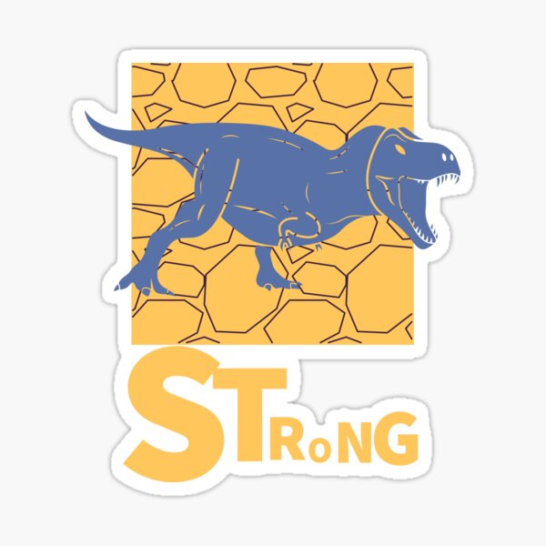 "Strong" Sticker by Mouradesign- | Redbubble
