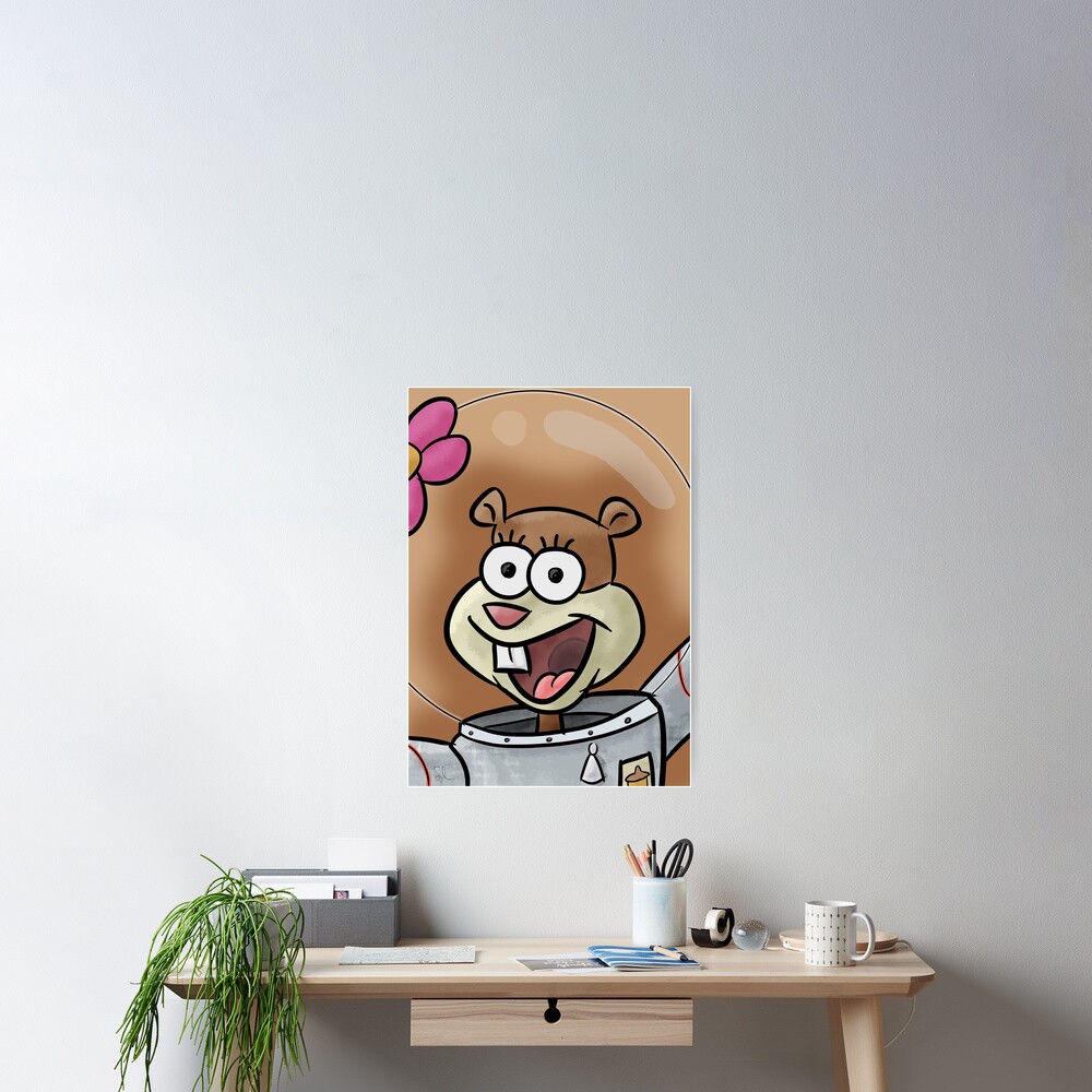 "Sandy Cheeks" Poster for Sale by omgimpixled | Redbubble